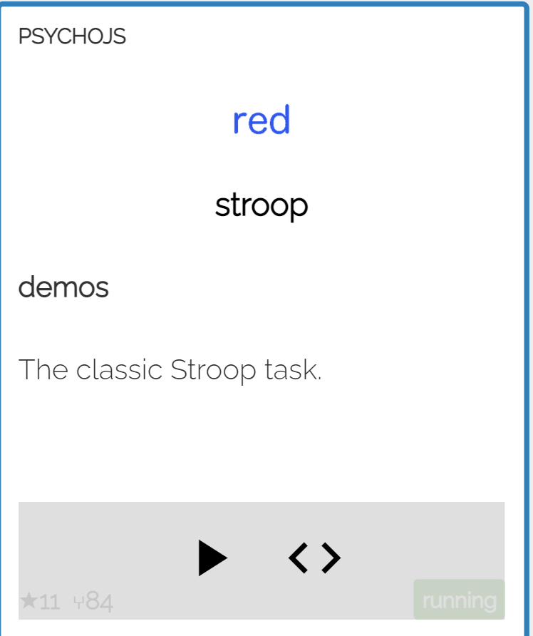 The Pavlovia environment — Workshops for PsychoPy 2020 2020